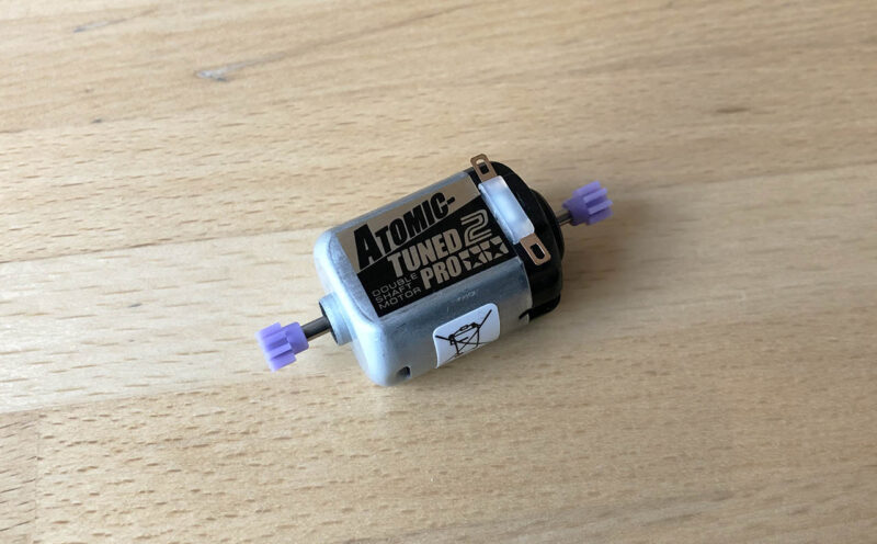 What is the performance of a Tamiya Mini 4WD Atomic-Tuned 2 PRO motor ...