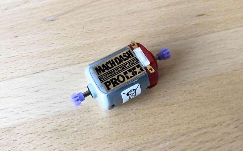 What is the performance of a Tamiya Mini 4WD Mach-Dash PRO motor? (PRO ...